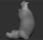 Custom Hippo Cartoon 3D Printing Rapid Prototyping Service From Professional China Status Factory