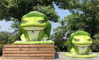 Hyper Customized Creative Frog IP statues From China Status Factory