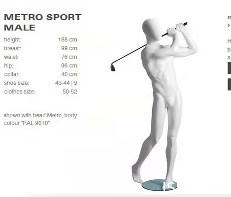 Different posts Sport or Athletic Male Mannequins 3D Printing Service With Eco-Friendly Material