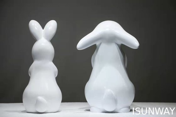 Lovely Rabbits with flower and hope suitable for garden and retail decoration From China