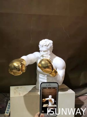 Retro or Popular Muscliconous Boxing male bespoke  statue or sculpture 3D printing