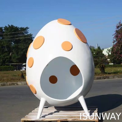 Hyper egg shape display prop without 3D modeling MOQ